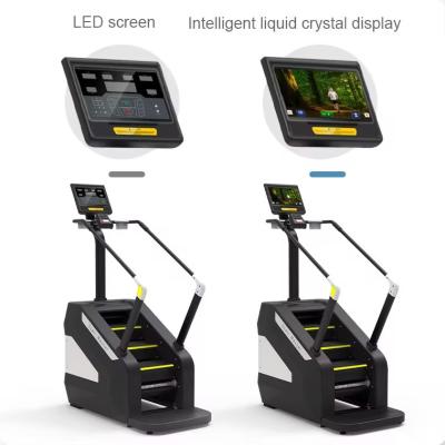China Commercial Electric Stair Climber Gym Exercise Machine White Stair Master Climbing Equipment for sale