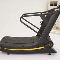 China 2025 Factory Sales Curved Non-Motorized Treadmill Commercial Grade Gym Fitness Training Wholesale Non-Electric Running Machine for sale