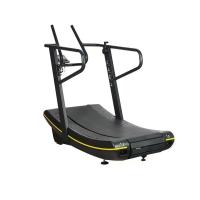 China Factory Hot Sale Curved Multifunctional Treadmill Commercial Gym Studio  Fitness Training  Non-Electric Running Treadmill for sale