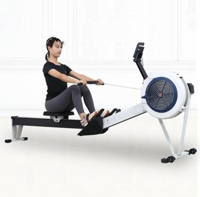 China High Quality Gym Equipment Single Scull Wind Resistance Folding Rowing Machine for sale