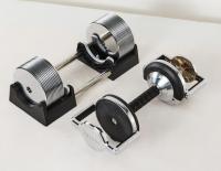 China 2022 New Version Factory Price Home Gym Equipment Carbon Steel Weight Lifting 32kg 71LB Adjustable Dumbbell Set for sale