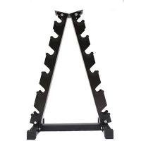 China Factory Wholesale Vertical Dumbbell Rack Fitness Equipment  Type a Triangle Stand 6 Tier Pairs Dumbbell Rack for sale