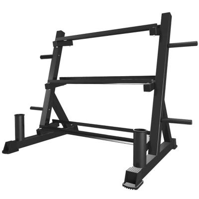 China Three-layer Dumbbell Rack Hexagonal Adjustable Dumbbell Rack Home Fitness Equipment Accessories Round Head Dumbbell Storage Rack for sale