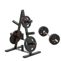 China Commercial Weight Plate Rack Gym Weight Plate Storage Rack for Large Hole Barbell Plate for sale