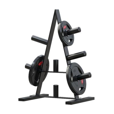 China Commercial Weight Plate Storage Rack Weightlifting Equipment Gym Weight Plates Rack for sale