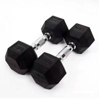 China Hot Selling Home Fitness Hexagon Hex Solid Neoprene Dumbbell Hand Weights for Workout Training for sale