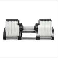 China Fitness Equipment 2kg 2.5kg 4kg Increments Free Weight 40Kg 43kg Core Adjustable Dumbbell and Dumbbell Rack for sale