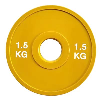 China Factory Wholesale High Quality Barbell Rubber Change Plates 0.5kg 1kg 1.5kg 2kg 2.5kg Incremental Weights for sale