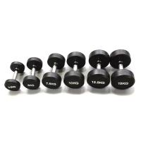 China Factory Sales Dumbbells Fitness 2.5-50 kg CPU Round Head Dumbbells Material Fitness Equipment Top Quality Dumbbells for sale