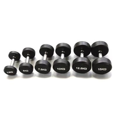 China Factory Sales Dumbbells Fitness 2.5-50 kg CPU Round Head Dumbbells Material Fitness Equipment Top Quality Dumbbells for sale