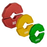 China Portable Open Weight Plate 35mm Aperture Rubber Barbell Dumbbell Kettlebell Weight Plate Incremental Wholesale for sale