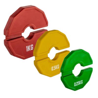 China Portable Open Weight Plate 35mm Aperture Rubber Barbell Dumbbell Kettlebell Weight Plate Incremental Wholesale for sale