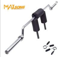 China Home Exercise Hex Head Type Bar Steel Squat Barbells for Weightlifting Gym Squat Bar Free Weights with Professional Squat Pole for sale