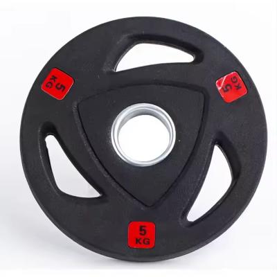 China Unisex Rubber Barbell Plate Set 2.5-25kg Gym Weight Plate Set Hot Selling Standard Color Barbell Plates for sale