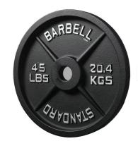 China Factory EXW Price Black  or Gray Cast Iron Weight Plate With Specifications 2.5 kg 5kg  10kg  25kg   35kg 45kg Barbell Plate for sale