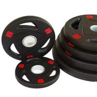 China Wholesale Rubber Barbell Plate Set with Specification 2.5-25kg Gym Weight Plate Set Hot Selling Standard Color Barbell Plates for sale