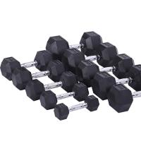 China 2.5kg-50kg / 5-100lbs Hexagonal Dumbbell Set Hex Dumbbells for sale