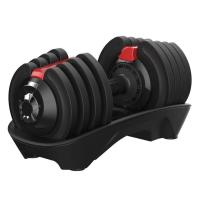 China Adjustable Dumbbell 10-50kg Multiweight Options Weighted Dumbbell Adjustable Dumbbell Sets with Anti-Slip Nylon Handle for sale