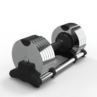 China Home Adjustable Dumbbell 24KG Weight Strength Training Gym Dumbbell Electroplated Dumbbell for sale