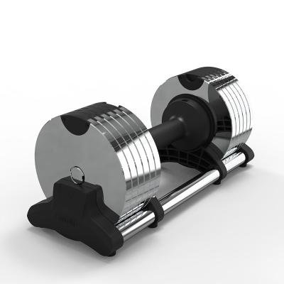 China Home Adjustable Dumbbell 24KG Weight Strength Training Gym Dumbbell Electroplated Dumbbell for sale