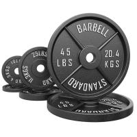 China Home Gym Strength Training Bumper Grip Plate Free Weights 50mm Iron Weight Plates Disc for sale