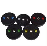 China Gym Weightlifting Barbell Plate Bumper Weight Disc Plate Rubber Bumper Plates for sale
