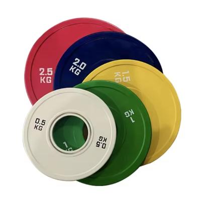 China High Quality Custom Logo 1.25 KG Colored Rubber Coated Fractional Weight Plate for sale