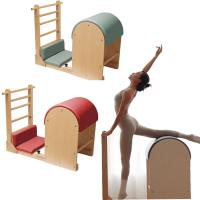 China Factory Price Slimming Bodybuilding Yoga Machine Pilates Wood Pilates Ladder Barrel for sale