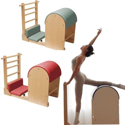 China Factory Price Slimming Bodybuilding Yoga Machine Pilates Wood Pilates Ladder Barrel for sale