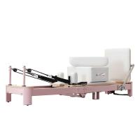 China Popular Pilates Folding Reformer Easy to Store Home Pilates Reformer Studio Fitness Equipment Aluminom Alloy Folding Be Reformer for sale