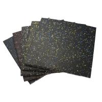 China Factory Price Wholesale Gym Use Home Gym Use With EPDM Granules Rubber Flooring Tiles Gym Rubber Floor Mat for sale