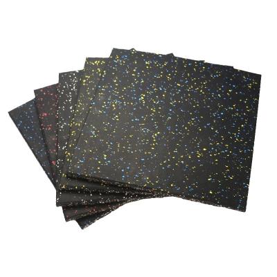 China Factory Price Wholesale Gym Use Home Gym Use With EPDM Granules Rubber Flooring Tiles Gym Rubber Floor Mat for sale