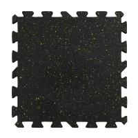 China Outdoor Puzzle Rubber Mat 20mm Thickness Interlocking Gym Rubber Flooring for sale