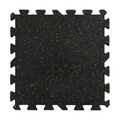 China Outdoor Puzzle Rubber Mat 20mm Thickness Interlocking Gym Rubber Flooring for sale