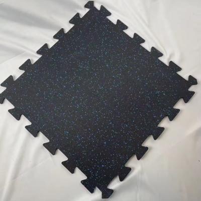 China Factory Wholesale Price EXW Popular Gym Center Use Outdoor Puzzle Rubber Mat 15mm Thickness Interlocking Gym Rubber Floor Mat for sale