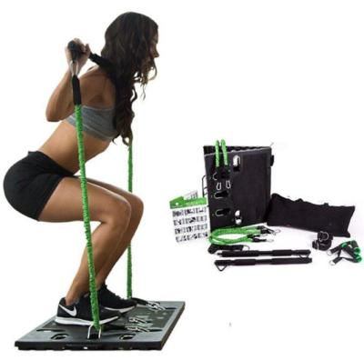 China Hot Selling Multi Functional Resistance Exercise Bands with Pull up bar and Handles Gym Fitness Equipment Home Gym Push up Board for sale
