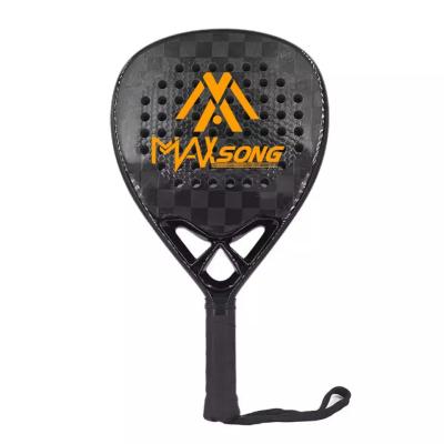 China Top Ranked Padel Racket 12K Carbon Fiber Surface with EVA Memory Flex Foam Core Lightweight Padel Racquet for sale