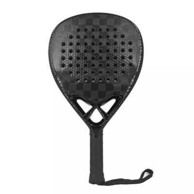 China Top Sell High Performance Padel Racquets 100%  Carbon Diamond Shaped Paddle with Sandy Effect Shovel Design for sale