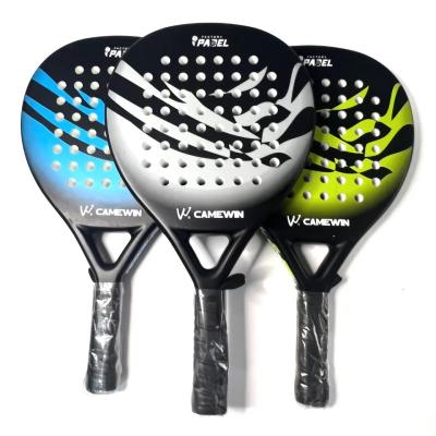 China Low Price in Stock Padel Tennis Racket  50%carbon Wholesale 38mm Round Shape  Padel Rackets Quick Shipment for sale