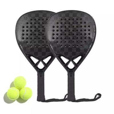 China Wholesale Top Quality Customized Design Your Own Paddle Rackets 3K/12K/18K Carbon Fiber Teardrop Shape Professional Padel Racket for sale