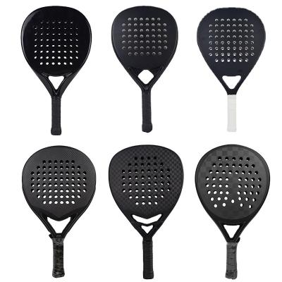 China Manufacturer Custom Your Own Design Printed Logo Paddle Rackets 3K/12K/18K Carbon Fiber Padel Tennis Racket for sale