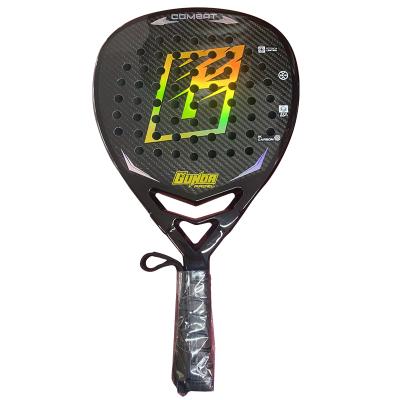 China High Quality Diamond/ Teardrop Padel Racquets Custom 3K 12K 18K Full Carbon Padel Tennis Racket Carbon Fiber for sale