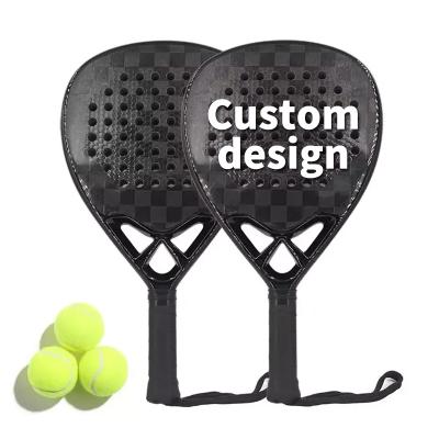China OEM ODM OEM Custom 3K 12K 18K Carbon Fiber Tennis Paddle Racket Racchetta Pala De Padel Raquet Raqueta Padel for sale