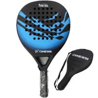 China Hot Sale Low MOQ Custom Design Carbon Fiber 3K/12K/18K Paddle Tennis Racket Teardrop Padel Racket for Adult for sale