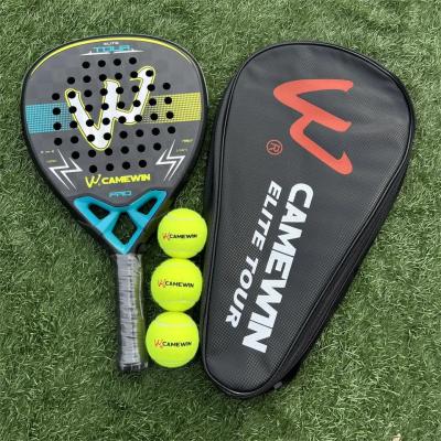China Camewin Hot Sell Ready to Ship 18k  Carbon Teardrop Carbon Paddle Memory Eva Foam Padel Tennis Racket De Padel for sale