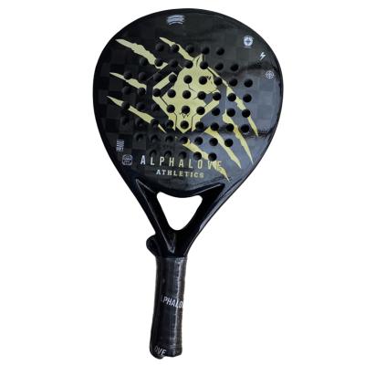 China 2023 Custom LOGO Round/Tear/Diamond Shape Carbon Fiber 3K/12K/18K Padel Racket Tennis Racquet Professional China Supplier for sale