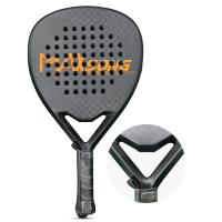 China New Arrival Professional Top Brand Quality Custom logo 3K/12K/18K Carbon Fiber Palas De Tennis Paddle Padel Racket for sale