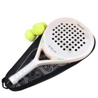 China Wholesale Padel Racket with Sandy Effect Fiberglass EVA Foam Paddle Racquets with Cover for sale
