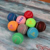 China Wholesale Custom Logo Tennis Ball High Quality Natural Rubber Professional Training Tennis Balls for sale
