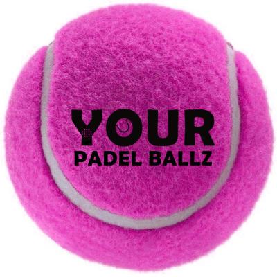 China High Quality Professional Pink Padel Tennis Balls 45% Wool Woven  OEM Natural Rubber Direct From Manufacturer for sale